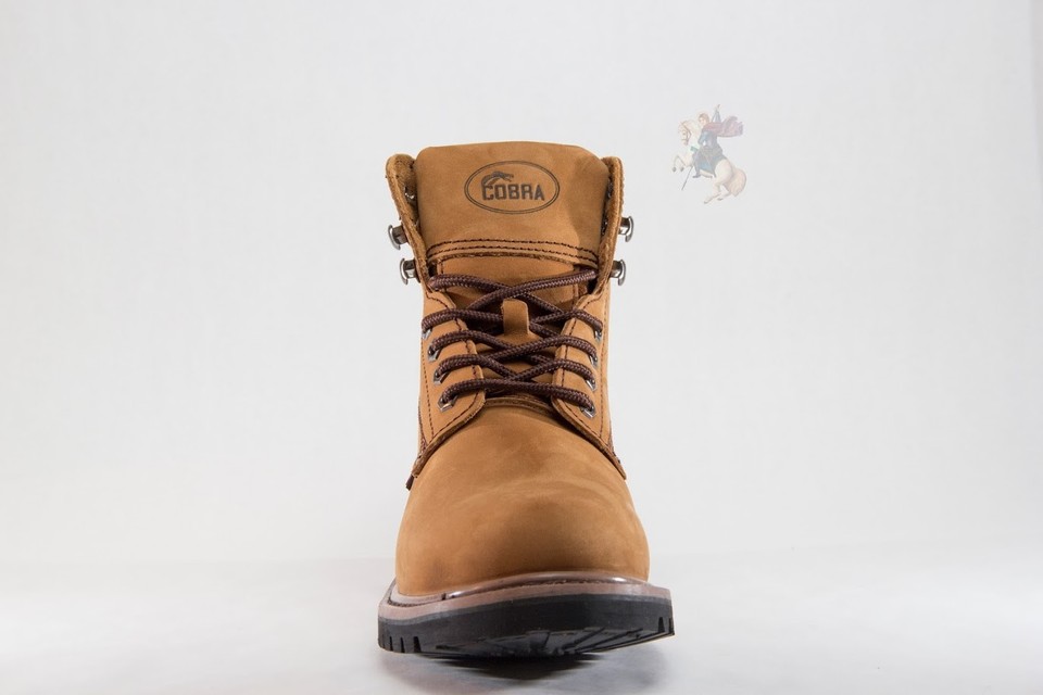 Men Work Boot Cobra C11 Brown Genuine Leather Goodyear Welt ...