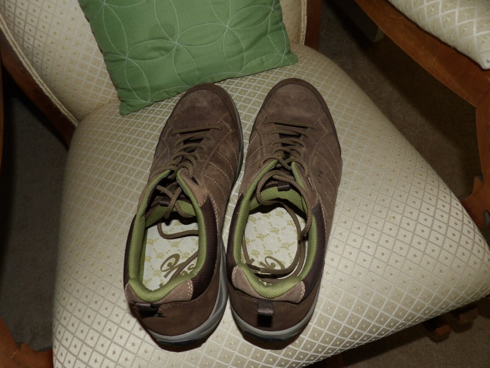 ECCO Receptor Technology Men's Size 46 Brown Lace Up Leather Suede ...