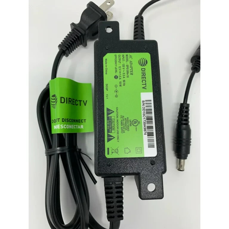 Genuine Directv AC Adapter Model EPS10R4-16,12V 1.5A,18W Input 120v ...