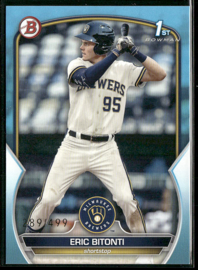 2023 Bowman Draft #BD-134 Eric Bitonti Sky Blue #/499 | eBay
