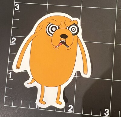 Adventure Time Jake the Dog Mad Angry laptop skateboard vinyl decal ...