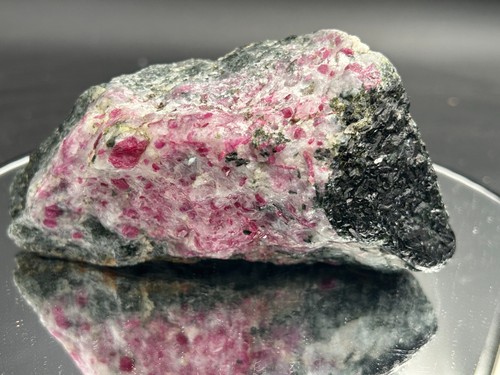Natural Ruby In Zoisite with Hornblende Mineral Specimen Rough | eBay