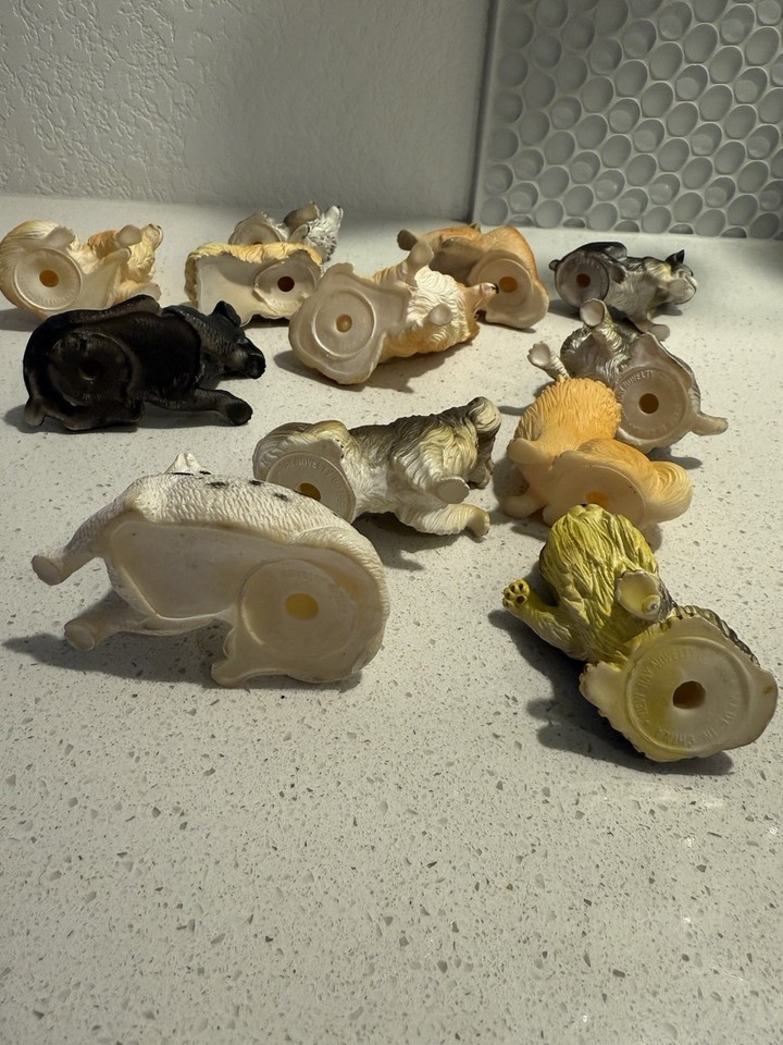 Vintage 1988 New-Ray Mix Dog Breeds Figurines Plastic Novelty Toys Lot ...