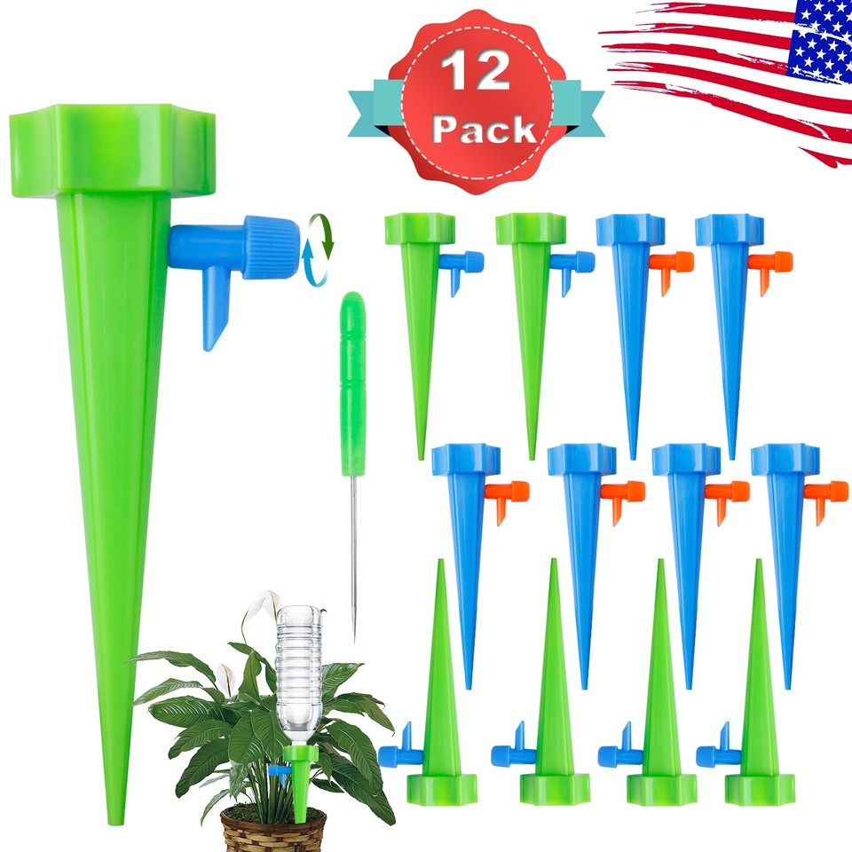 12PC Lazy Pot Plant Automatic Waterer Home Watering Automatic Waterer ...