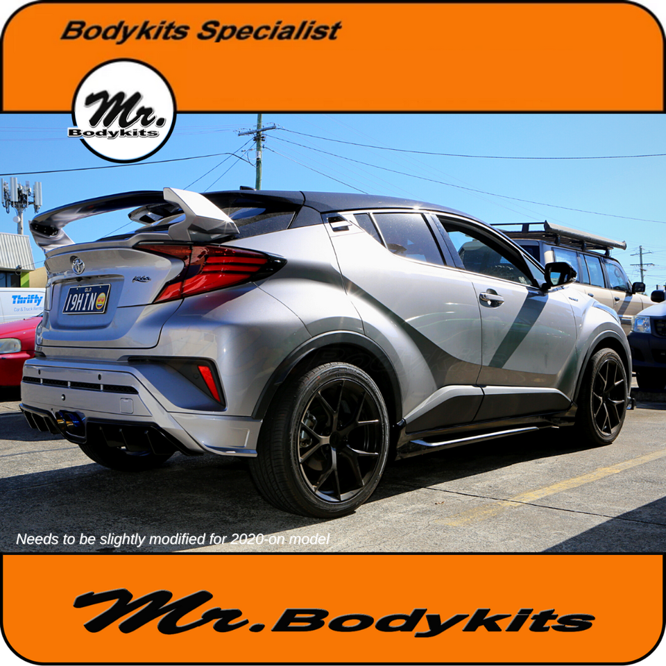 Plastic Noblesse Complete Rear Wing Spoiler Body Kit For Toyota C-HR ...