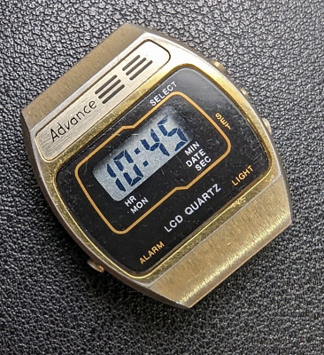 Vintage Advance Women's LCD Quartz Watch, No Band, New Battery | eBay