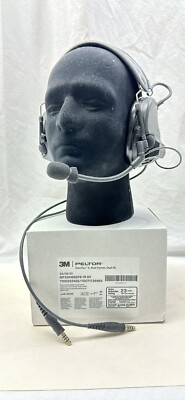 BRAND NEW 3M Peltor ComTac V Dual Comm Black TP120 Connector U93 U94 ...