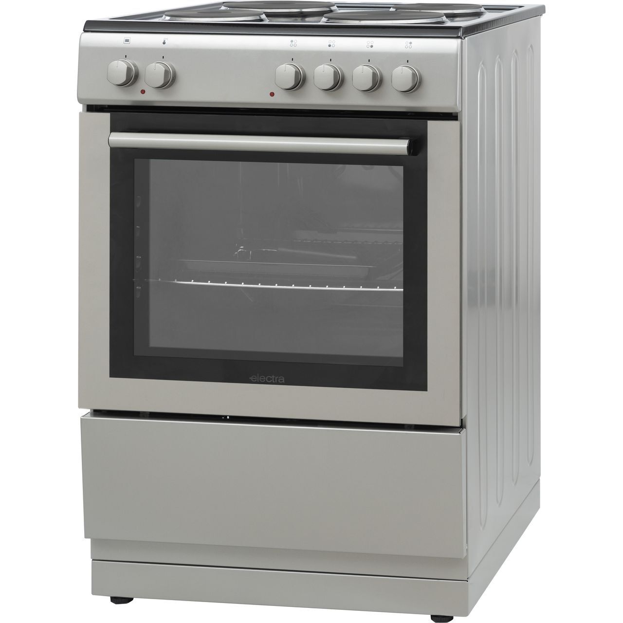 Electra SE60S/2 60cm Free Standing Electric Cooker with Solid Plate Hob ...