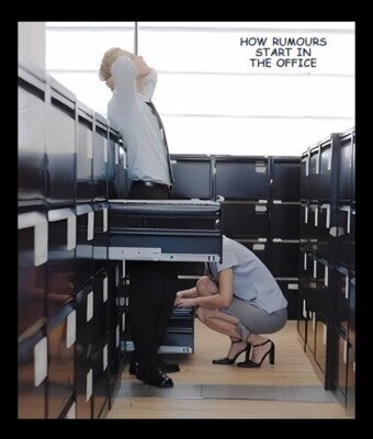 How Rumors Get Started In The Office Whoops Work Fun Blow File Cabinet ...