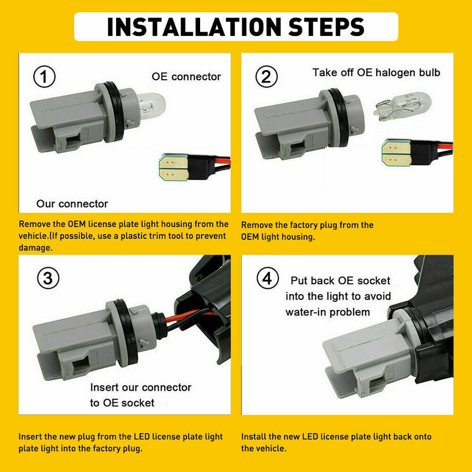 Smoke Amber LED Front Side Marker Parking Signal Lights For 06 07 08 ...