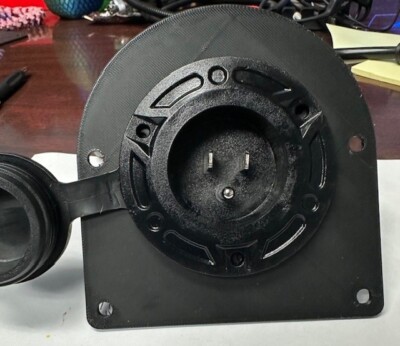 Club Car Precedent Charger Port Cover Plate Adapter Lithium + 120V Plug ...