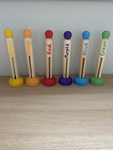 Colour Matching Peg People. Painted Pegs With Matching Bases. Matching ...