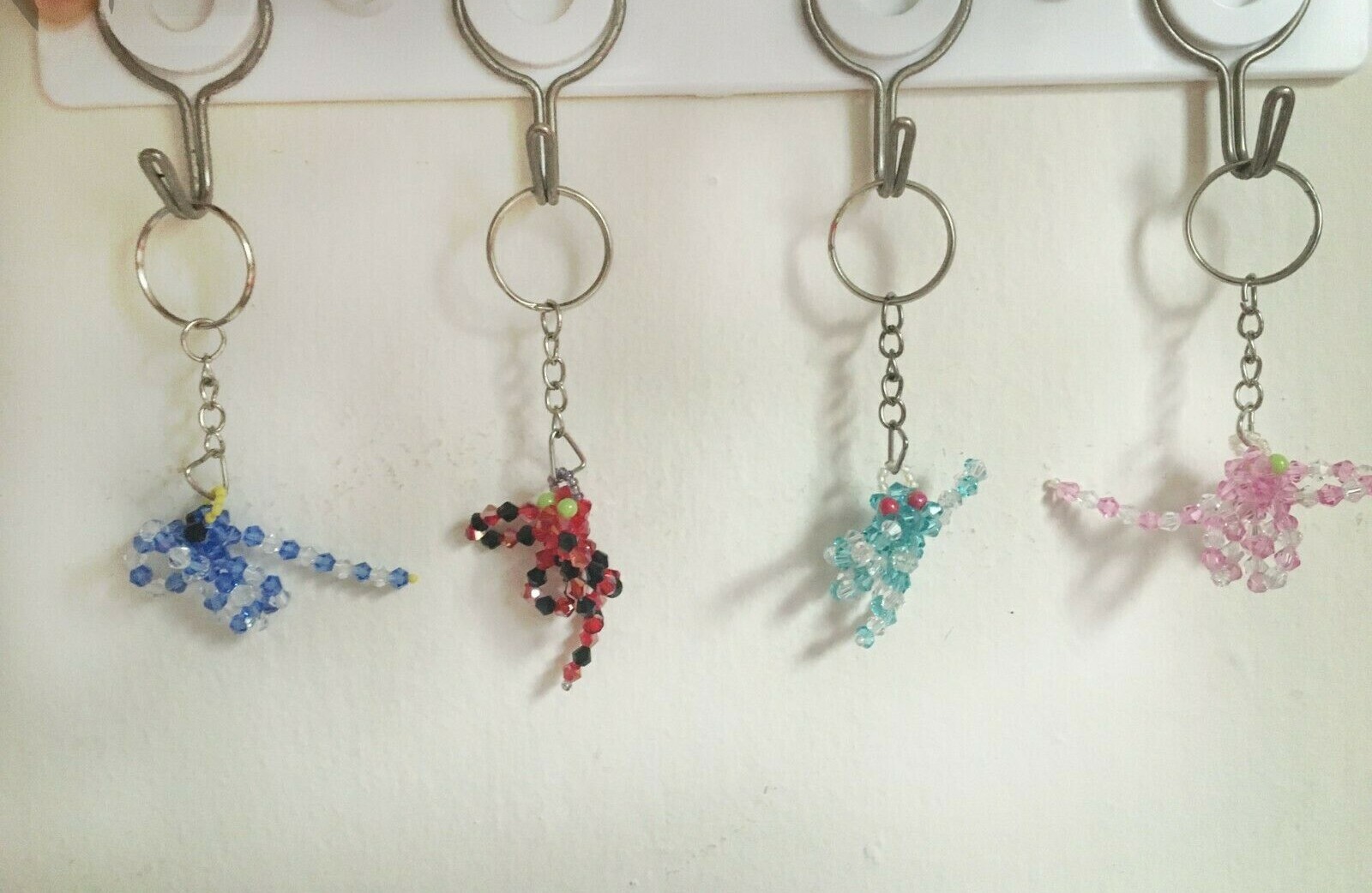 4 Dragonflies Beaded Keychains | eBay
