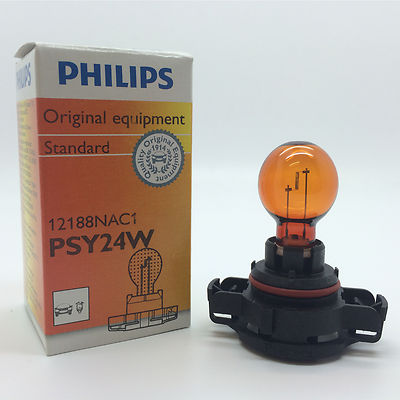 Philips Hypervision 12188 PSY24W Amber Front Indicator Light Bulb Lamp ...