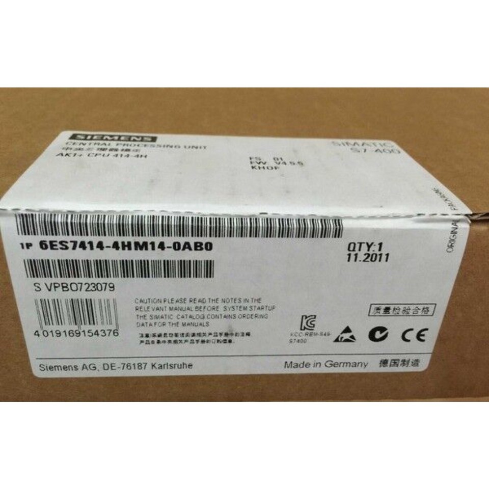 New Siemens 6ES7414-4HM14-0AB0 6ES7 414-4HM14-0AB0 SIMATIC S7-400H CPU ...