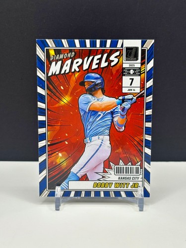 2025 DONRUSS BOBBY WITT JR DIAMOND MARVELS INSERT KANSAS CITY ROYALS ...