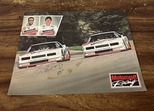 Willy T Ribbs Motocraft Racing Signed 8 X 10 Photo 1985 | eBay