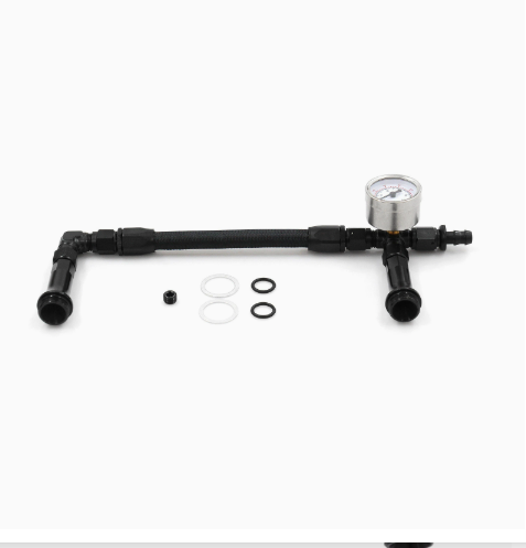 Holley Carburetor Fuel Line With Gauge 4150 4160 Dual Feed Braided Kit ...