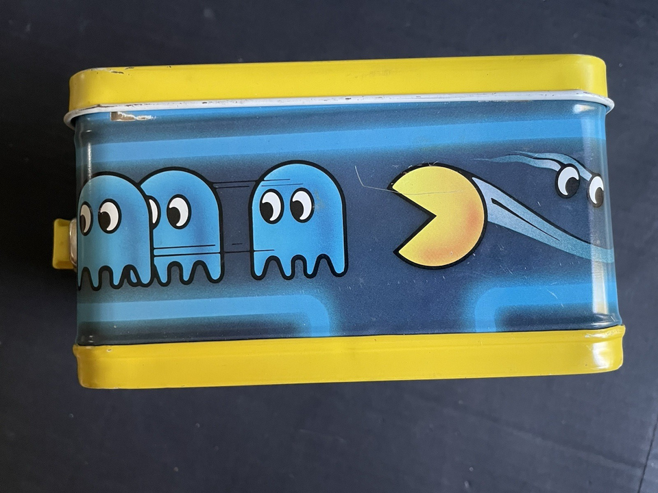 "PAC-MAN" Classic Video Game, Vintage 1980s Metal Lunchbox (No Thermos ...