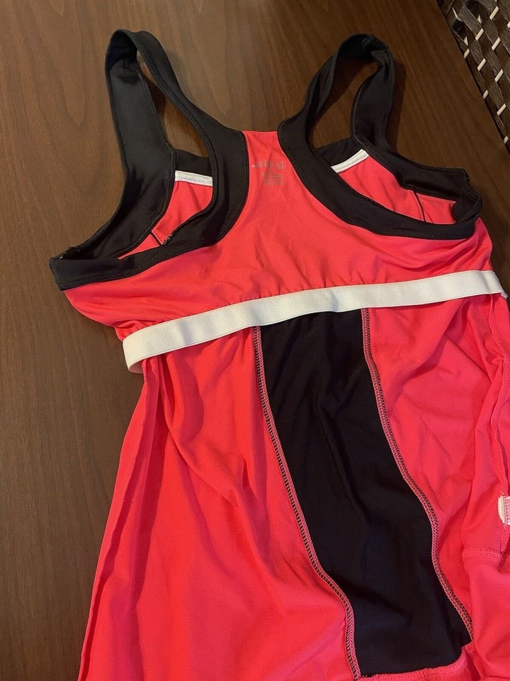 BCG Athletic Sports Dress Womens Size XL Orange Black Trim Pleated ...