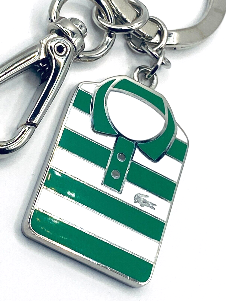LACOSTE KEYRING KEY FOB Charm Enamel Vintage L24 Polo Shirt Slg 18 ...