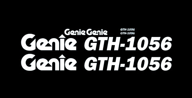 Genie GTH-1056 Telehandler Telescopic Forklift Lift Decals set stickers ...