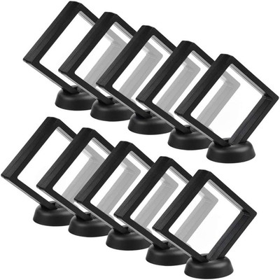 10 pcs Black Transparent Film Display Box Black Square Display Box Home ...