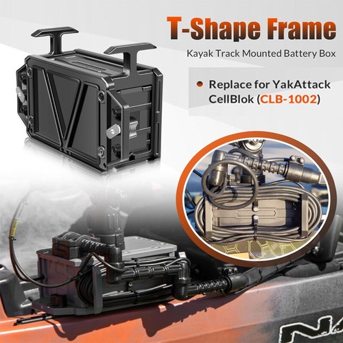 for YakAttack CellBlok CLB-1002 Track Mounted Battery Box Kayak Battery ...