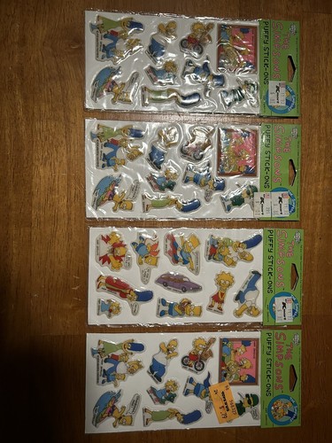 THE SIMPSONS Puffy Stick-Ons Stickers Original 1990 | eBay.de