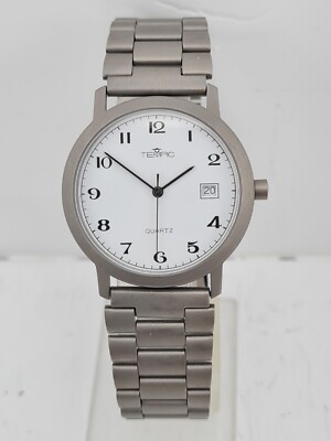Tempic White Dial Men's Wrist Watch All Titan Cassual Dress 34mm | eBay.de