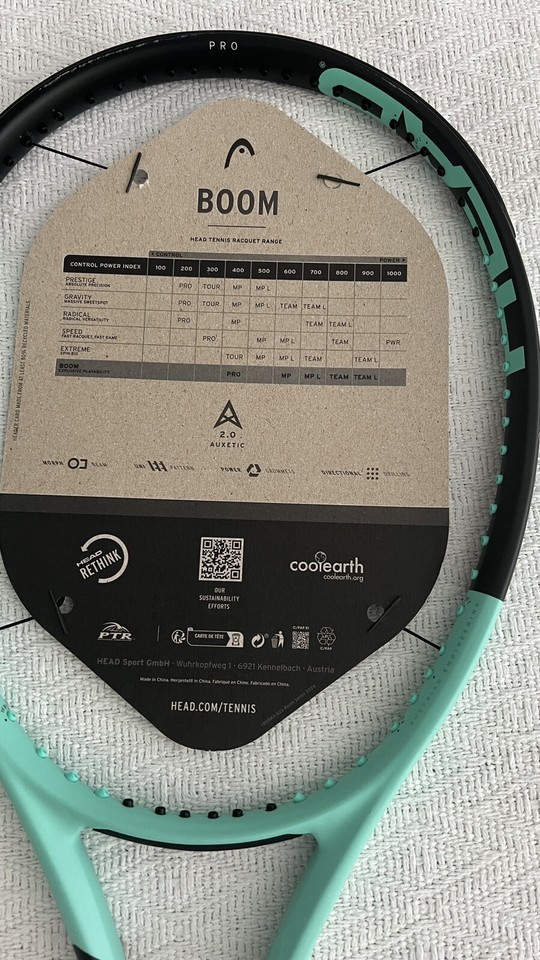 Head Boom Pro (2024) Tennis Racquet, 4 1/2", (L4) 724794366912 | eBay