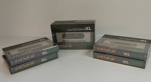 Laser XL 90 Low Noise High Output Normal Bias Cassette Tapes Blank - 6 ...