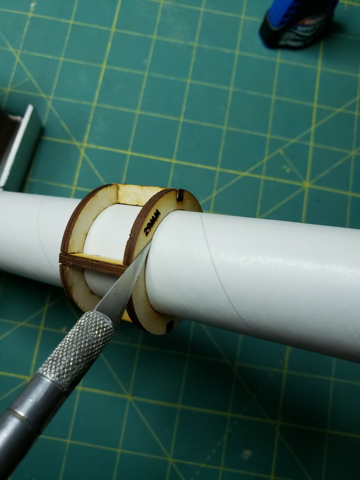 Tube Cutting Guide For Model Rocket kit 29mm Motor tubing - make ...