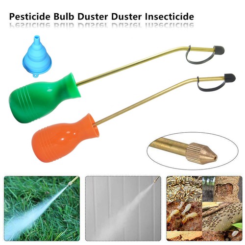 Pest Control Bulb Sprayer Handheld Pesticide Diatomaceous Earth Powder ...