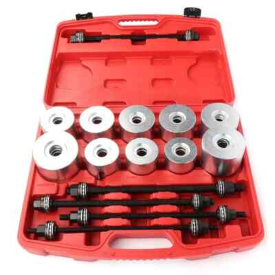 27pc Universal Press & Pull Sleeve Kit Bush Bearing Removal Insertion ...