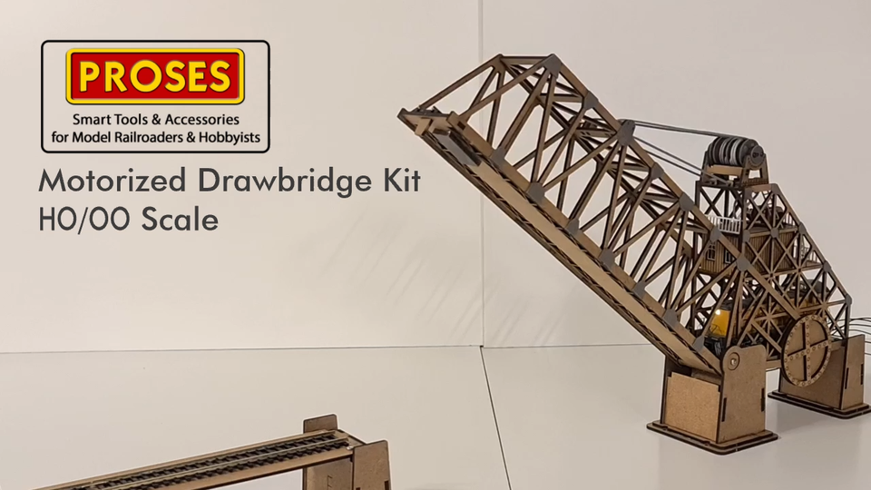 HO SCALE MOTORIZED WORKING DRAWBRIDGE FOR MODEL RAILWAYS | eBay