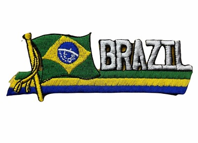 Brazil Country Flag 4.5 Inch Embroidered Hat Shoulder Patch PPM2128 ...