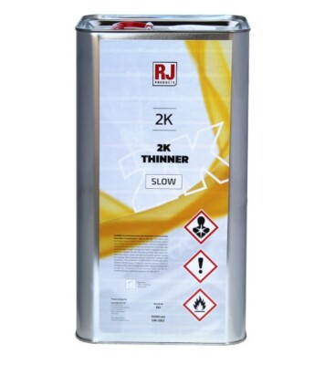 2K SLOW THINNER 5L RJ PRODUCTS AUTOMOTIVE FOR 2K PAINT AND PU VARNISHES ...