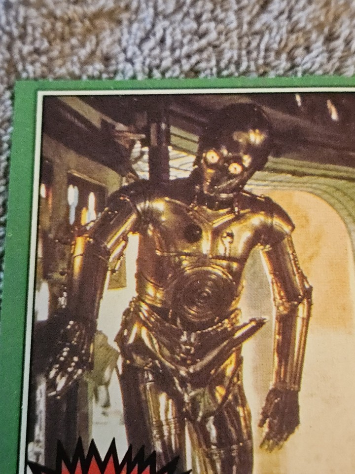 Vintage Star Wars Green C3po Error Card Near Mint O/C 1977 Topps #207 ...