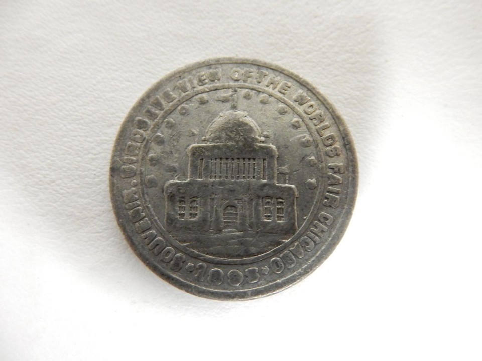 1893 BIRDS EYE VIEW OF THE WORLD'S FAIR CHICAGO TOKEN | eBay