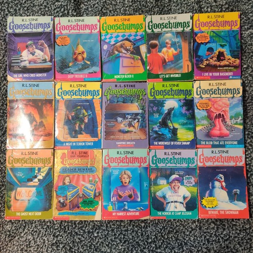 Goosebumps Books Set Lot Of 15 Original Series Paperback Scholastic R.L ...