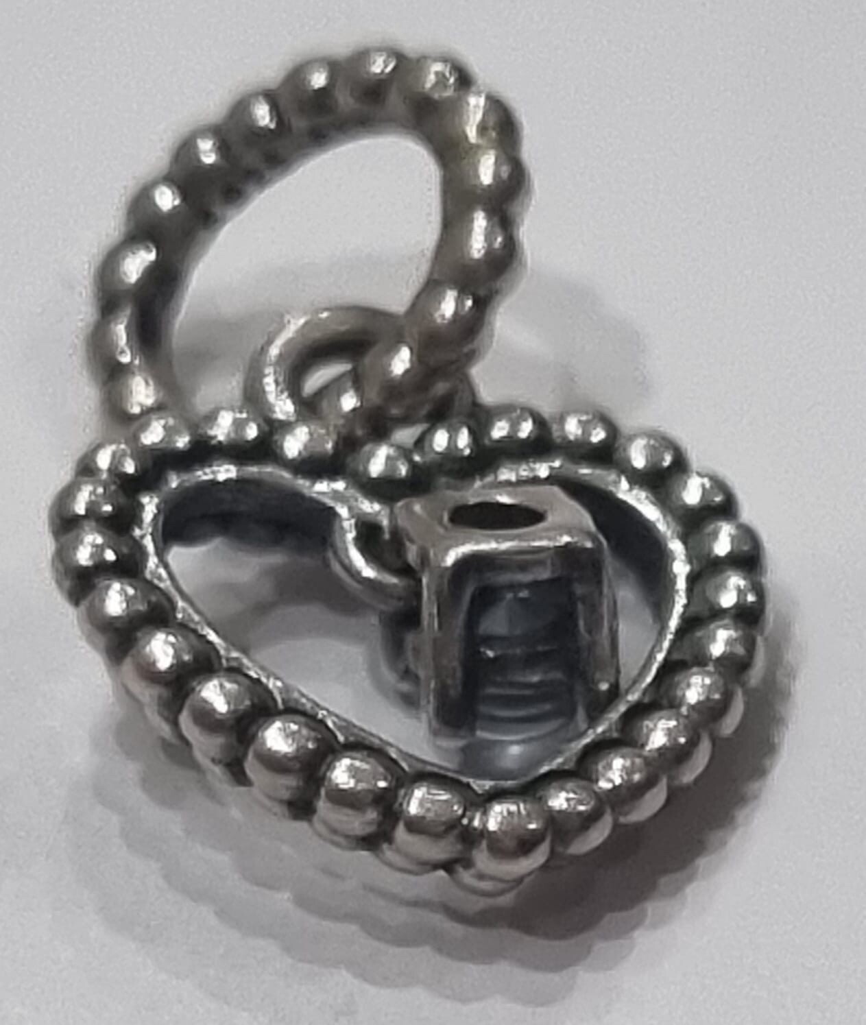 Genuine Pandora Silver Moments December Heart Birthst… - Gem