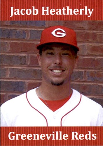 2018 Greeneville Reds Team Issue #15 Jacob Heatherly Cullman Alabama AL ...