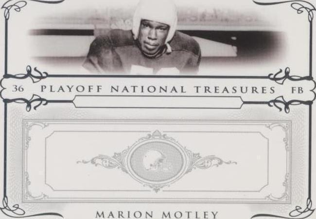 2007 Playoff National Treasures - Marion Motley #96 /100 for sale ...