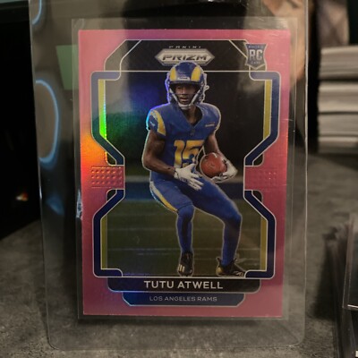 Tutu Atwell 2021 Prizm Pink Prizm Rookie Card RC Los Angeles Rams #350 ...