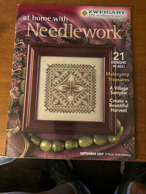 At Home with Needlework Magazine - September 2007 - "21 Designs" | eBay