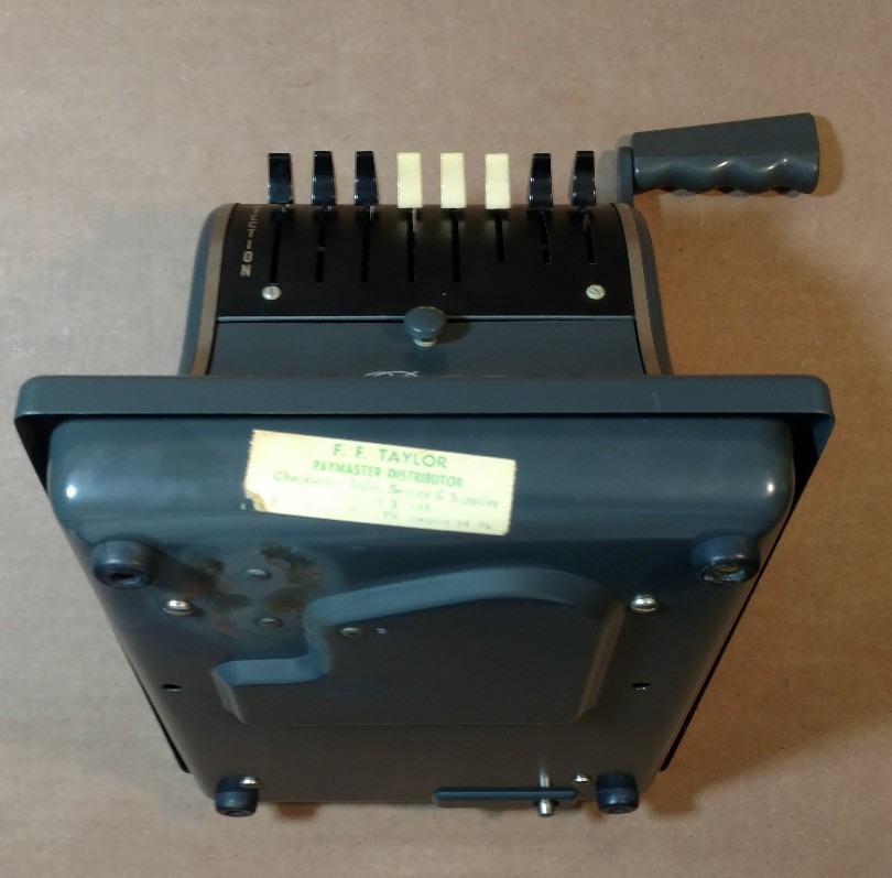 Vintage Paymaster Check Writer Stamp Machine Series X-2000 Sales ...