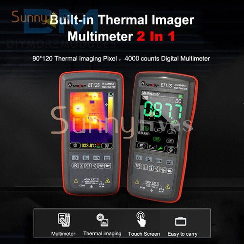 2 In 1 Thermal Imager+Multimeter 2.8'' Touch Screen IR Thermal Camera ...