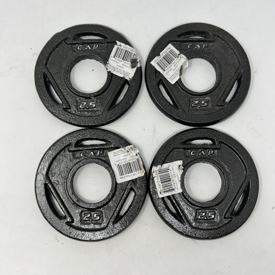 Set of (4) - 2.5 Lb. CAP 2" Hole Olympic Grip Plates 10 Lbs Total | eBay