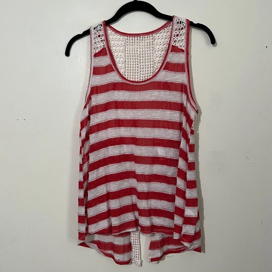 Crochet Back Tank Top